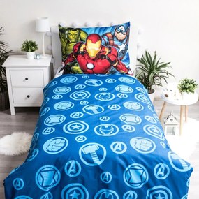 Jerry Fabrics s. r. o. Povlečení Licenční 140x200+70x90 - Avengers "Brands 02"