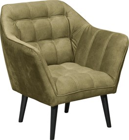 XXXLutz KOKTEJLOVÉ KŘESLO, textil, kompozitní dřevo, olivově zelená MID.YOU - Křesla klasická - 002220053006