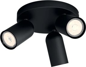 Philips - LED RGBW Stmívatelné bodové svítidlo PONGEE 3xGU10/4,8W/230V černá +DO