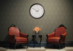 Designové nástěnné hodiny 2969 Nextime Aje Wheather Station 25cm