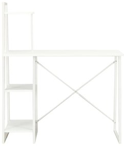 Psací stůl s poličkami bílý 102 x 50 x 117 cm 20282