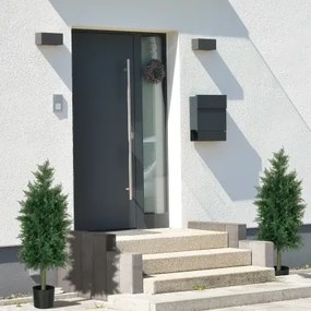 HOMCOM sada 2 umělých cedrů v květináči, výška 90 cm, jehličnan, 38L x 12,5B x 90V cm