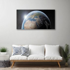 Obraz na plátně Planeta Země Vesmír 120x60 cm