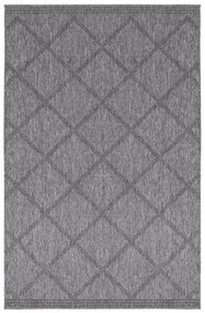 NORTHRUGS - Hanse Home koberce Kusový koberec Twin Supreme 103757 Corsica Black/Anthracite – na ven i na doma - 80x350 cm