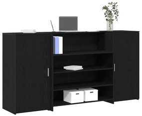 Recepční stůl černý dub 200 x 50 x 103,5 cm, konstrukční dřevo 3324179