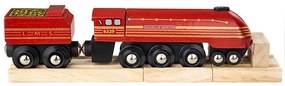 Bigjigs Rail replika lokomotivy Duchess of Hamilton + 3 koleje