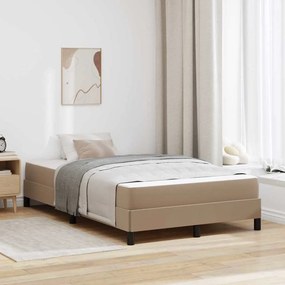 Rám postele s matrací Cappuccino 120 x 190 cm textil 3398622