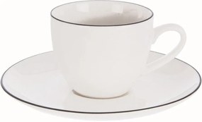 Bílý porcelánový šálek na espresso 100 ml Decora – Orion