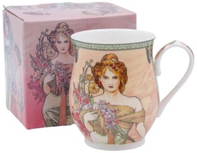 HOME ELEMENTS Porcelánový hrnek 350 ml, Mucha , Jaro