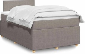 Box spring postel s matrací taupe 120x190 cm textil 3289692