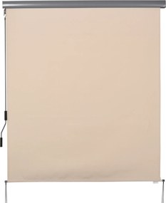 Outsunny Venkovní Rolovací Záclona 2,5 x 1,6 m Skladatelný Vertikální Sluneční Stín s Kličkou, Hliník a Polyester 280 g/m² UV50+ Ochrana pro Balkon, …