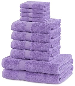 Sada ručníků DecoKing Kunis fialových