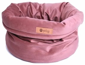 Pelíšek - PETSY BASKET ROYAL, polyester Barva: růžová