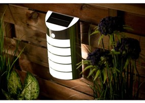 Záhradne solárne svietidlo SAFFO pohybový senzor - chrom
