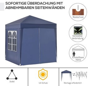 outsunny Zahradní altán plus bočnice outsunny vyskakovací  | bílá, Barvy a parametry Bílá