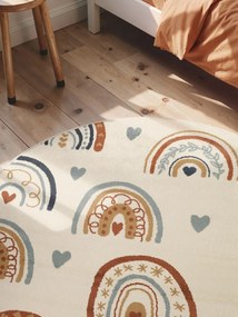 Hanse Home, Dětský koberec Adventures 106415 Cream Multicolor kruh, 160x160 (průměr) kruh, vícebarevná, dětský pokoj