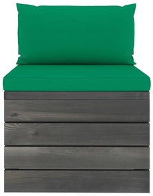 vidaXL 6dílná zahradní sedací souprava z palet + podušky borové dřevo [3061952] Barva: Hnědá