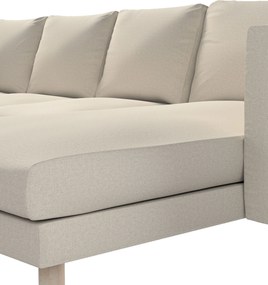 Potah na pohovku IKEA Norsborg 4-místná se šezlongem barva šedá látka pletený vzor