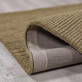 Khaki ručně tkaný vlněný koberec 160x230 cm Harris Boucle – Flair Rugs