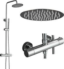 Gamma Roy, sprchová souprava s termostatickou baterií, chromová, GMA-BRYPZNT-CH