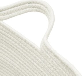vidaXL Koš na prádlo a bílý Ø 60 x 36 cm bavlna [358475] Barva: Šedá a bílá