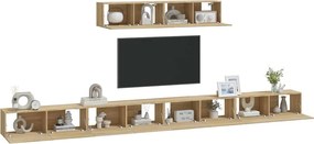6dílný set TV skříněk dub sonoma kompozitní dřevo 3114608