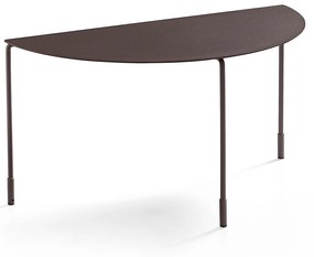 MIDJ - Konferenční stolek HOODI kožená deska, výška 36 cm