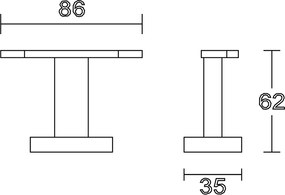 Aqualine, APOLLO dvojitý háček, chrom, 1416-23