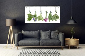 Plexisklo-obraz Sušené Byliny Listy Květiny 120x60 cm