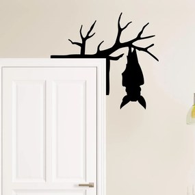 Halloween dekorace NETOPÍR Zvolte rozměr (cm): 60x54, Zvolte barvu dekoru: Černá