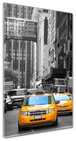 Wallmuralia Vertikální Fotoobraz na skle Taxi New York 50x100