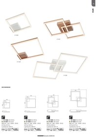 Redo 01-1639 - LED Stmívatelné stropní svítidlo KLEE LED/30W/230V 45x45 cm zlatá
