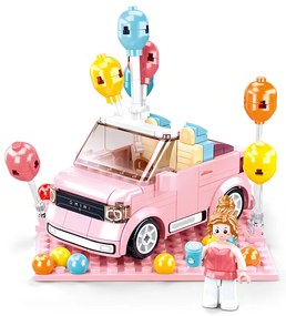 Sluban Girls Dream Mini Handcraft M38-B1086 Qmini růžový Kabriolet