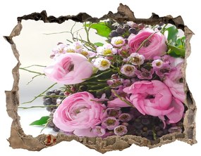 Wallmuralia Samolepící díra nálepka Kytice růží 95x64 cm