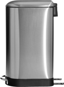 Úzký odpadkový koš Ariane, nerezová ocel, s pedálem, 30 l