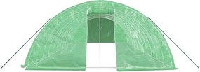 Skleník s ocelovým rámem zelený 60 m² 12 x 5 x 2,3 m 3188087