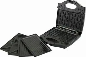 Esperanza EKT006K Portabella sendvičovač 3v1 černá / 700 W / 3 vyměnit