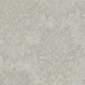 Luxusní šedo-béžová vliesová tapeta ornamenty M13015 Murella Italia