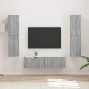 Sestava TV skříněk 6 ks Šedá Sonoma Kompozitní dřevo 3409129