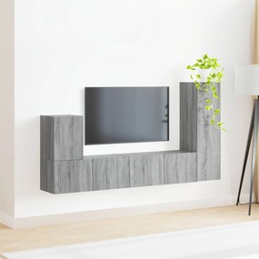 Sestava TV skříněk 3 ks Šedá Sonoma Kompozitní dřevo 3409021