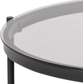 ACTONA Konferenční stolek BAYONNE černý ⌀79 cm