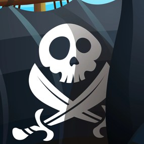Malvis ® Tapeta Pirátská loď Vel. (šířka x výška): 288 x 200 cm