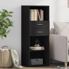 Skříň highboard černá 45 x 42,5 x 124 cm kompozitní dřevo