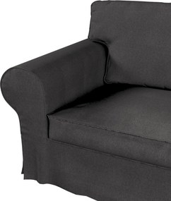 Potah na pohovku IKEA Ektorp 2-místná s lenoškou barva šedá látka pletený vzor