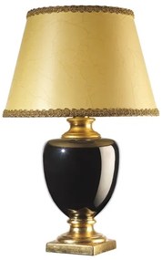 ONLI - Stolní lampa MOZART 1xE27/22W/230V černá/zlatá 67 cm