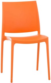 Plastová židle May - Oranžová