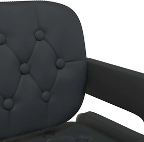 Otočné jídelní židle 4 ks černé umělá kůže 3089107