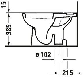 Duravit 21110100002 - WC kombi D-CODE keramika/lesklá bílá