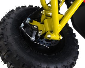 Ramiz Čtyřkolka na baterie E-STAR žlutá 35 km/h + motor 1000W + nafukovací kola + nastavení sedadla
