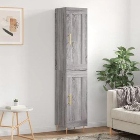 vidaXL Skříň highboard 34,5 x 34 x 180 cm kompozitní dřevo [3200442] Barva: šedá sonoma